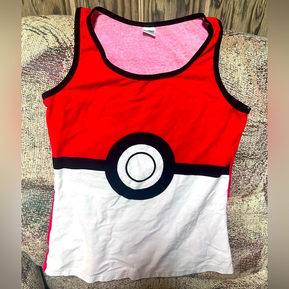 Pokemon | Tops | Pokemon Pokeball Large Tank Top | Poshmark